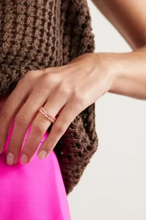 SUZANNE KALAN Eternity 18-karat Sapphire, And Diamond Ring - Gold