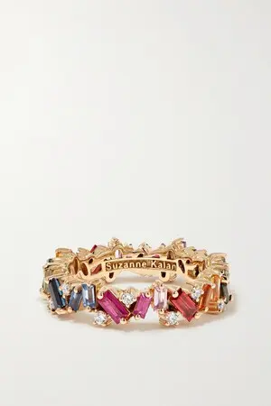 SUZANNE KALAN Suzanne Kalan Eternity 18-karat Rose Gold, Sapphire, And Diamond Ring Rose Gold