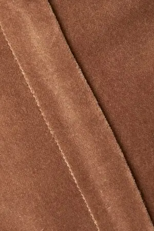 Anna Mason Beau Cotton-velvet Wide-leg Pants