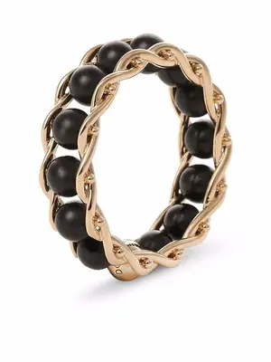 Dolce & Gabbana 18k Yellow Sicily Jade Ring - Gold