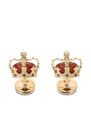 Dolce & Gabbana 18k Royal Jasper, Ruby And Sapphire Cufflinks - Gold
