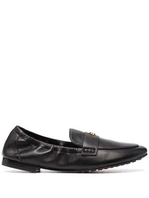 Tory Burch Ballet Leather Loafers - Black