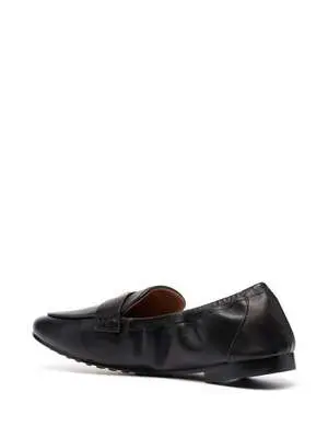 Tory Burch Ballet Leather Loafers - Black