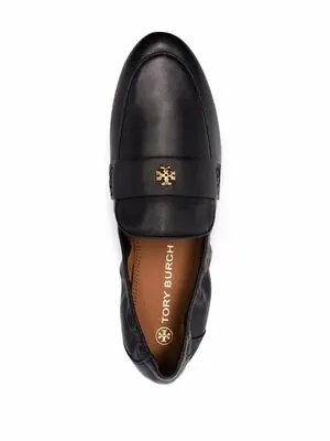 Tory Burch Ballet Leather Loafers - Black