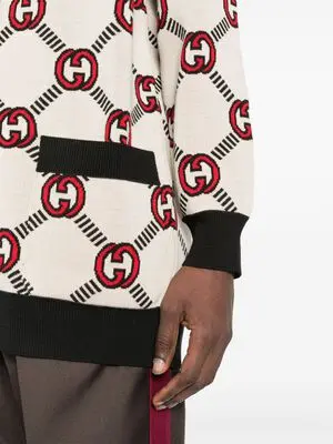Gucci Reversible Interlocking G Cardigan - Neutrals