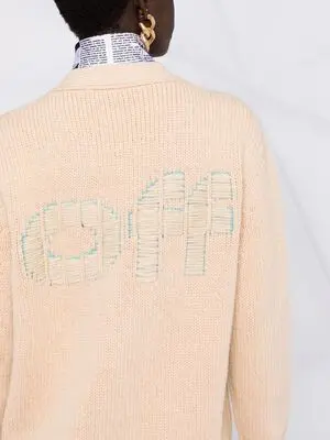 Off-White Reverse-logo Oversized Cardigan