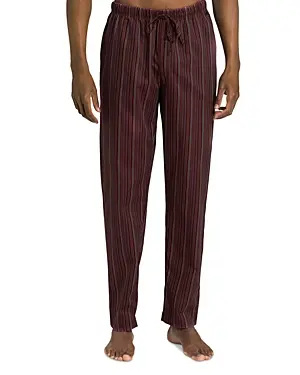 Hanro Cotton Striped Lounge Pants Elegant Stripe