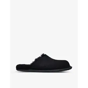 UGG Hyde Faux-fur Lined Leather Slippers