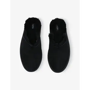 UGG Hyde Faux-fur Lined Leather Slippers