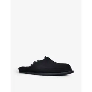 UGG Hyde Faux-fur Lined Leather Slippers