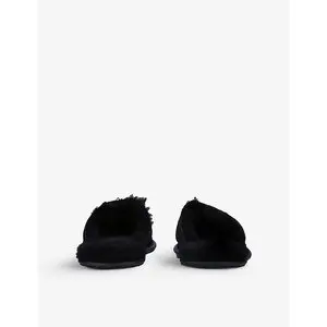 UGG Hyde Faux-fur Lined Leather Slippers