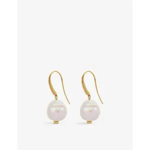 Monica Vinader Nura Keshi Pearl Earrings - White