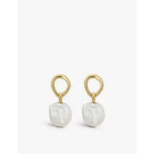 Monica Vinader Nura Keshi Drop Earrings - White