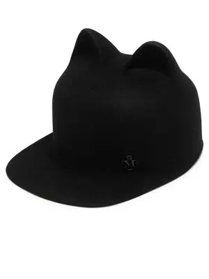 MAISON MICHEL Jamie Ear Cap - Black