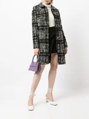 Paule Ka Tweed Collared Coat