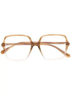 Gucci Oversized Square-frame Glasses - Gold