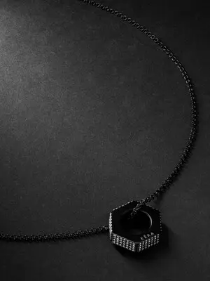 EERA Bullone Diamond Pendant Necklace