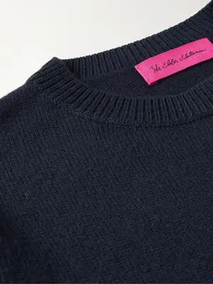 THE ELDER STATESMAN Cashmere Crewneck Sweater - Blue