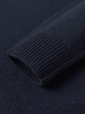 THE ELDER STATESMAN Cashmere Crewneck Sweater - Blue