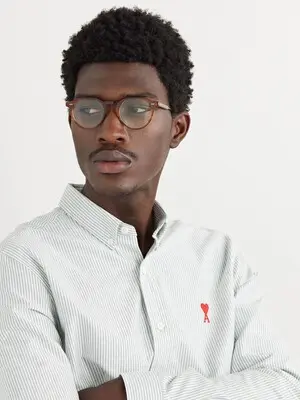 Garrett Leight Royce Round-frame Acetate Optical Glasses