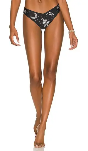 Beach Riot BEACH RIOT Vanessa Bikini Bottom Black Stardust