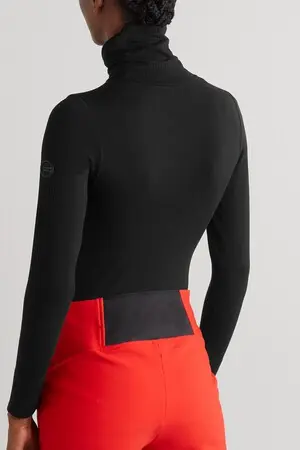 Fusalp Alisier Ii Modal-blend Turtleneck Top - Black