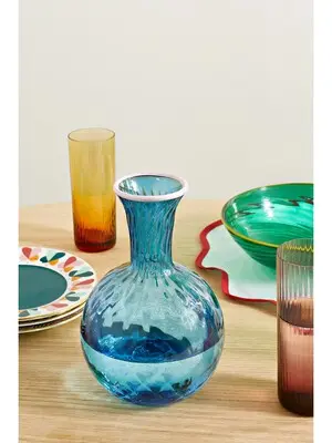 La DoubleJ Murano Glass Carafe - Blue