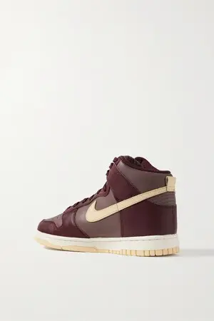 Nike Dunk High Leather Sneakers - Burgundy