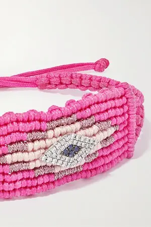 DIANE KORDAS Evil Eye Diamond And Sapphire Bracelet