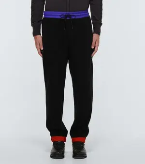 Moncler Fleece Wool-blend Pants