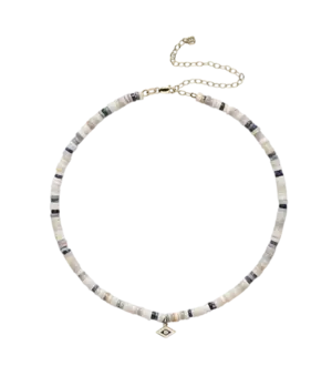 SYDNEY EVAN 14kt Yellow Gold Beaded Choker - Multicoloured