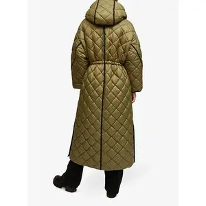Maje Ganzon Reversible Quilted Shell Coat - Green