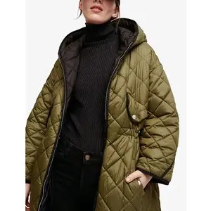 Maje Ganzon Reversible Quilted Shell Coat - Green