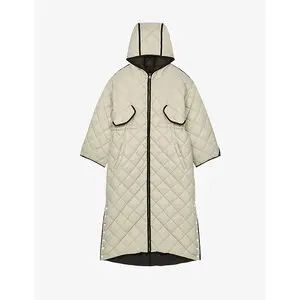 Maje Ganzon Reversible Quilted Shell Coat Naturels