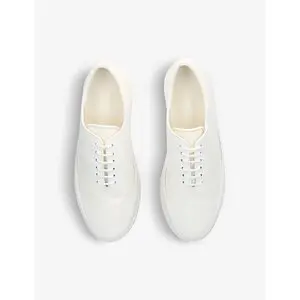 THE ROW Marie H Lace-up Leather Trainers