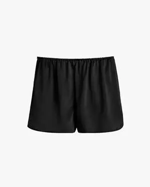 Cuyana Washable Charmeuse Shorts Black