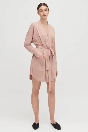 Cuyana Women's Organic Pima Robe Red