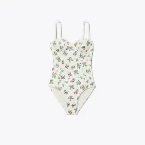 Tory Burch Balconette One-Piece Swimsuit Multi Ditsy Floral
