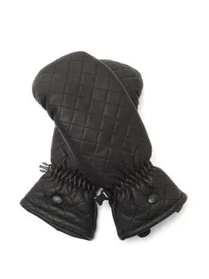 Goldbergh Boxer Topstitched-leather Ski Mittens  - Black