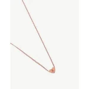 LITTLESMITH Personalised Initial Heart Bead Necklace