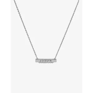 LITTLESMITH Silver-plated Bar Necklace