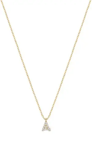 BONY LEVY Bony Levy Icon Pavé Diamond Initial Pendant Necklace