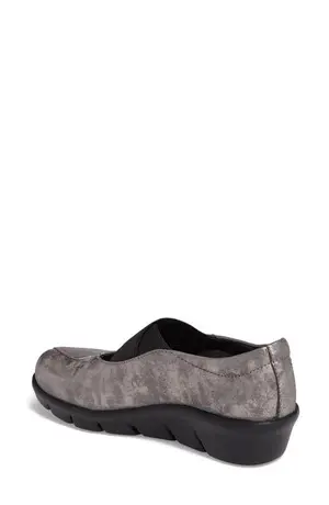 WOLKY Cursa Slip-on Sneakers - Gray Leather