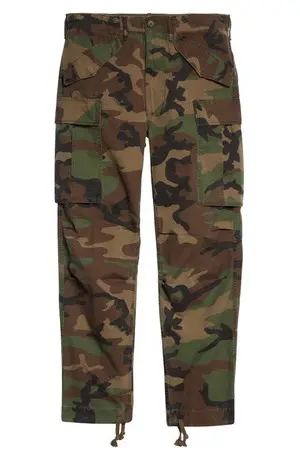 Double Rl Rrl Camo Cotton Ripstop Cargo Pants