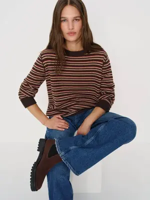 REFORMATION Katerina Lug Sole Chelsea Boot - Brown