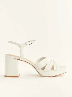 REFORMATION Maize Platform Sandal - Ivory