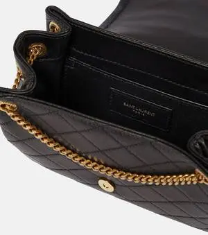 Saint Laurent Nolita Mini Leather Shoulder Bag - Black