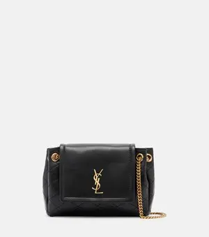 Saint Laurent Nolita Mini Leather Shoulder Bag - Black