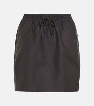 Wardrobe.NYC High-rise Drawstring Miniskirt - Black