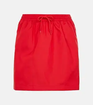 Wardrobe.NYC High-rise Mini Skirt - Red
